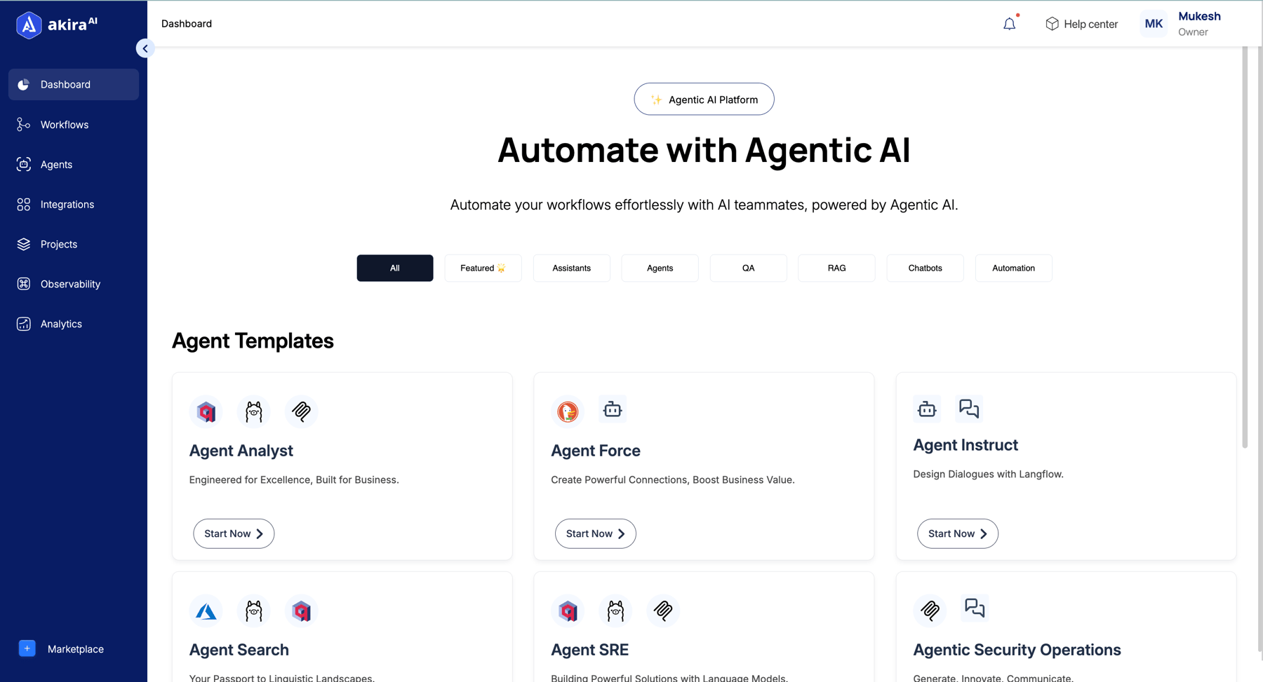 Empowering Decision-Centric Agentic Intelligence with Akira AI